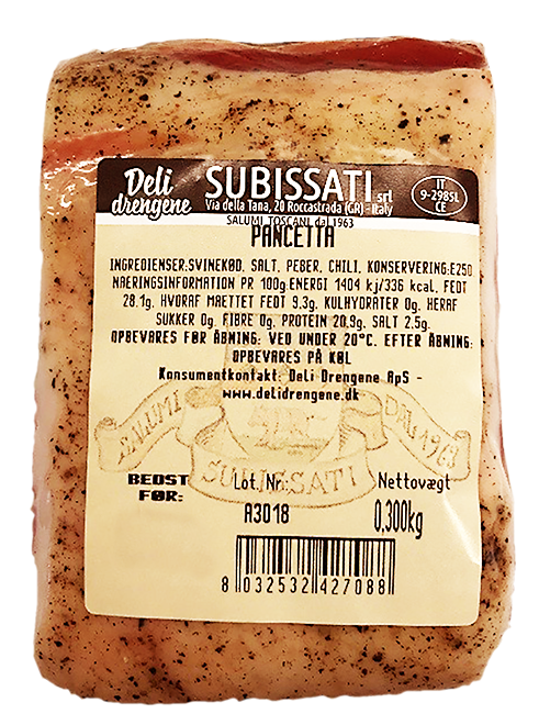 Pancetta - Deli Drengene - Masawine.dk